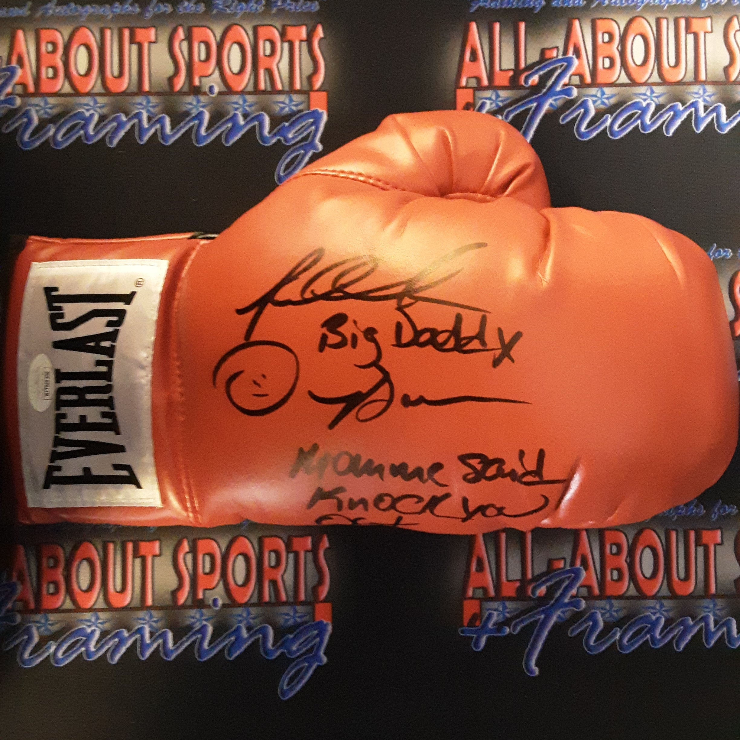 Riddick "Big Daddy" Bowe Authentic Signed Boxing Glove Autographed JSA