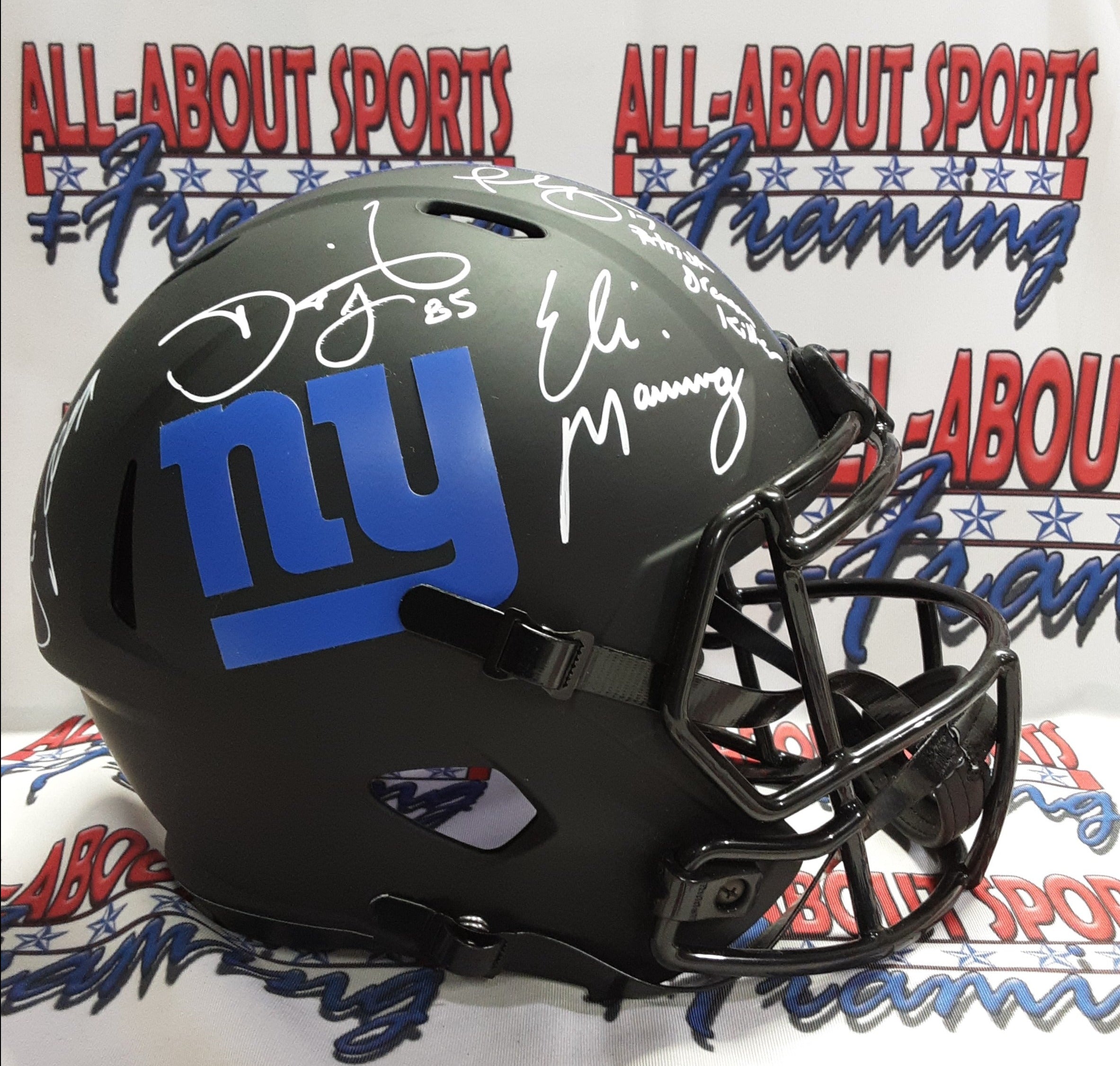 Eli Manning Plaxico Burress Amani Toomer David Tyree Authentic Signed