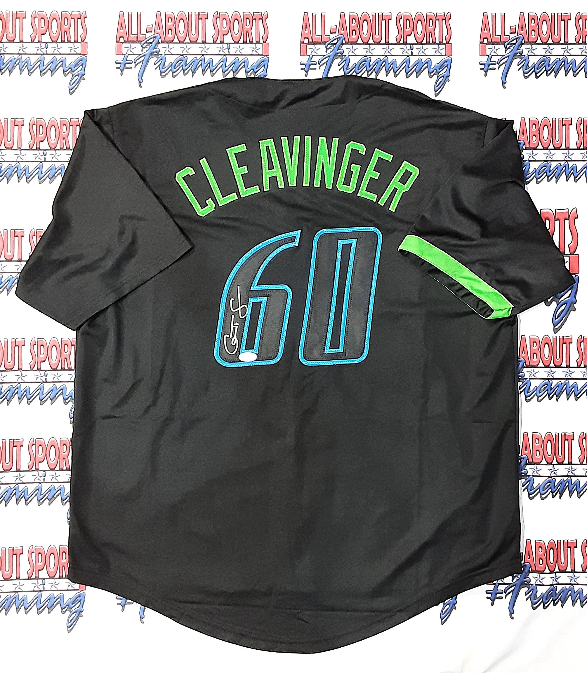 Garrett Cleavinger Signed Pro Style Jersey Autographed JSA R1