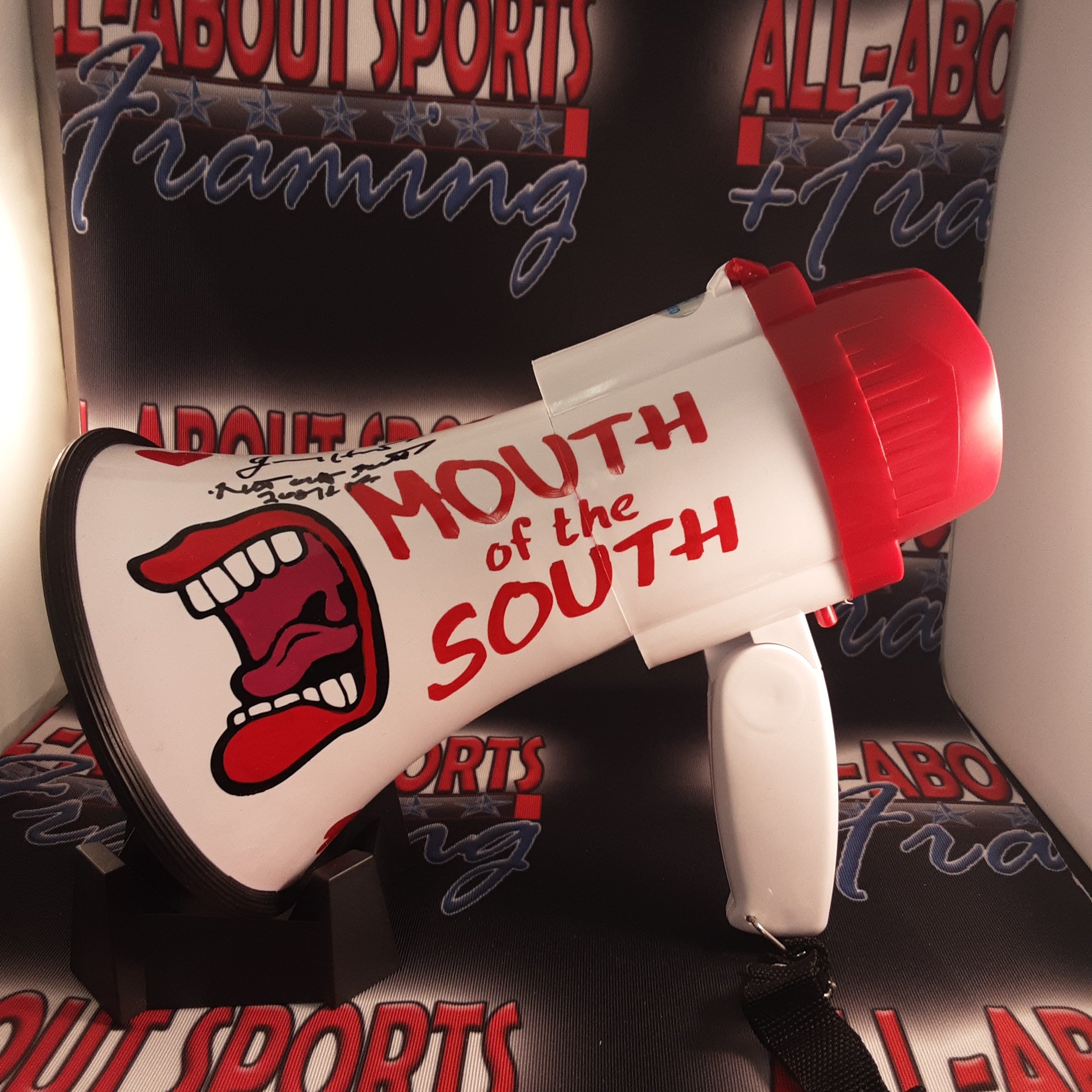 Jimmy Hart Authentic Signed Autographed Hand Painted Megaphone w/inscr