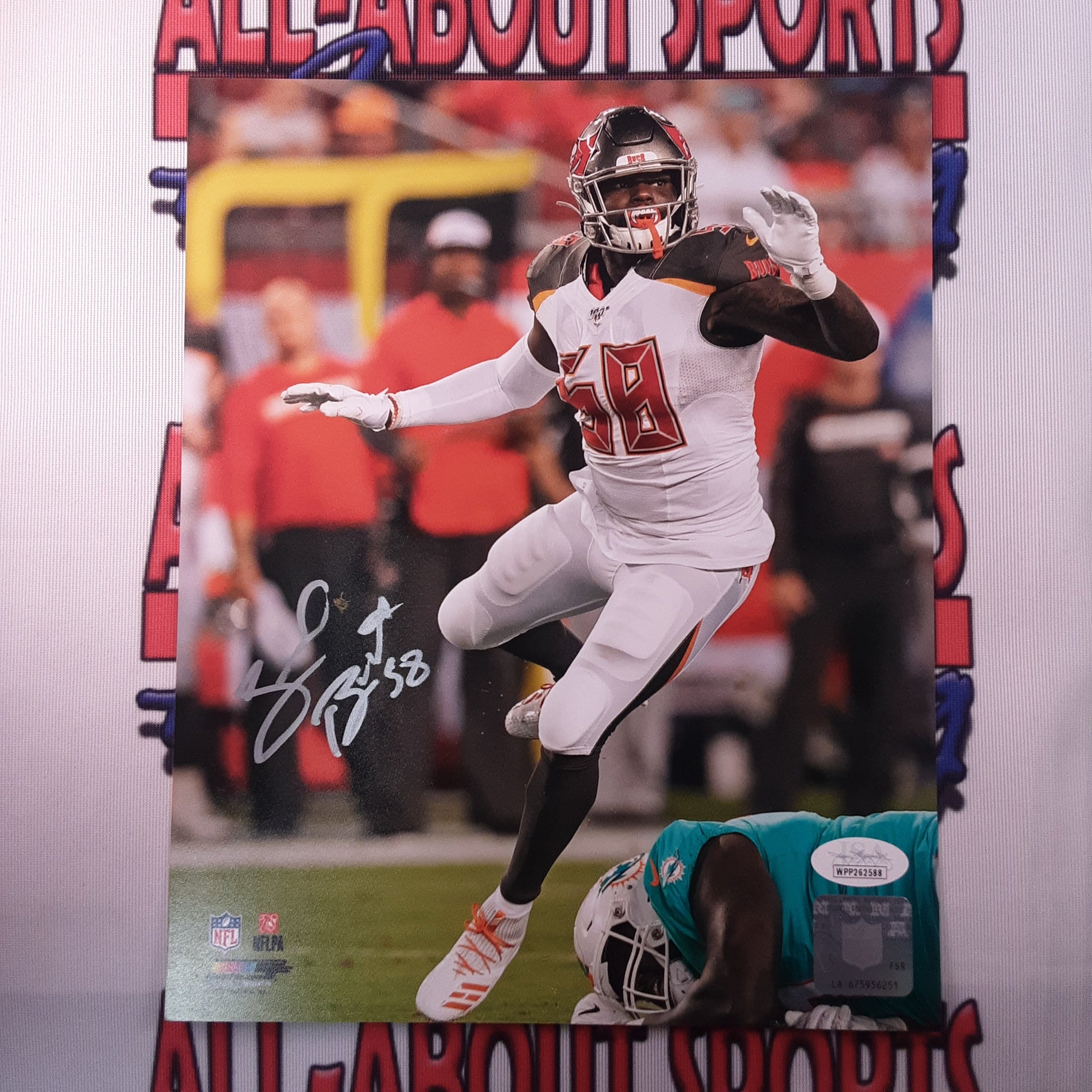 Shaquille Barrett Authentic Signed 8x10 Photo Autographed JSA-