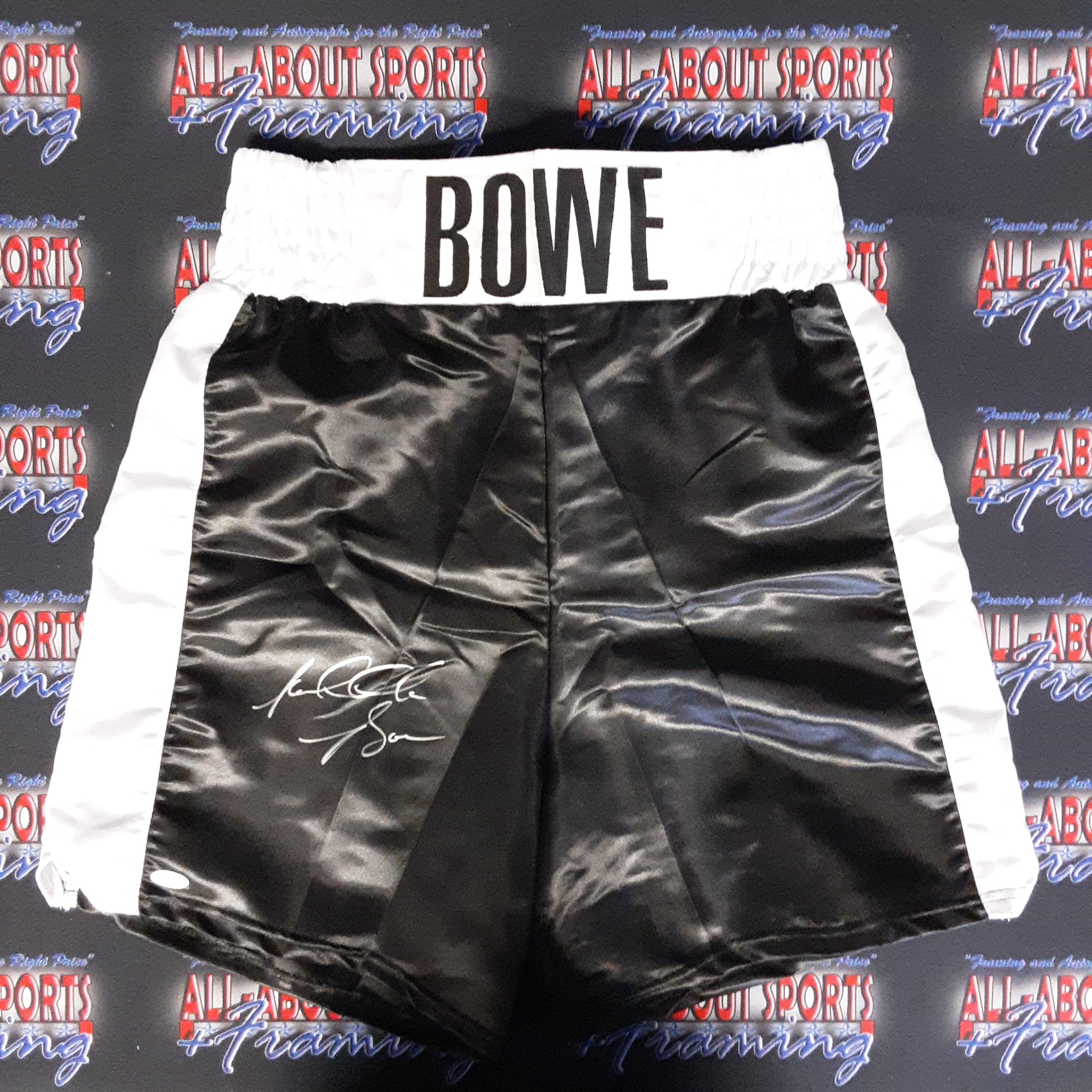 Riddick "Big Daddy" Bowe Authentic Signed Boxing Shorts Autographed JS