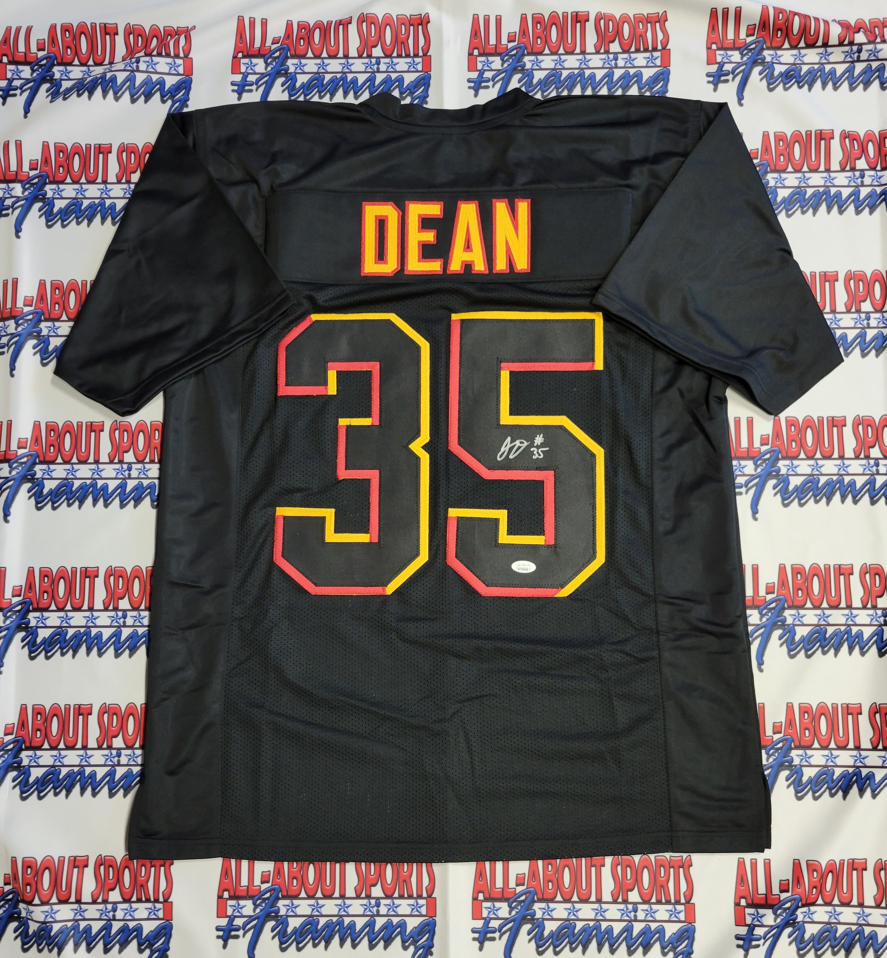 Jamel Dean Authentic Signed Pro Style Jersey Autographed JSA R1